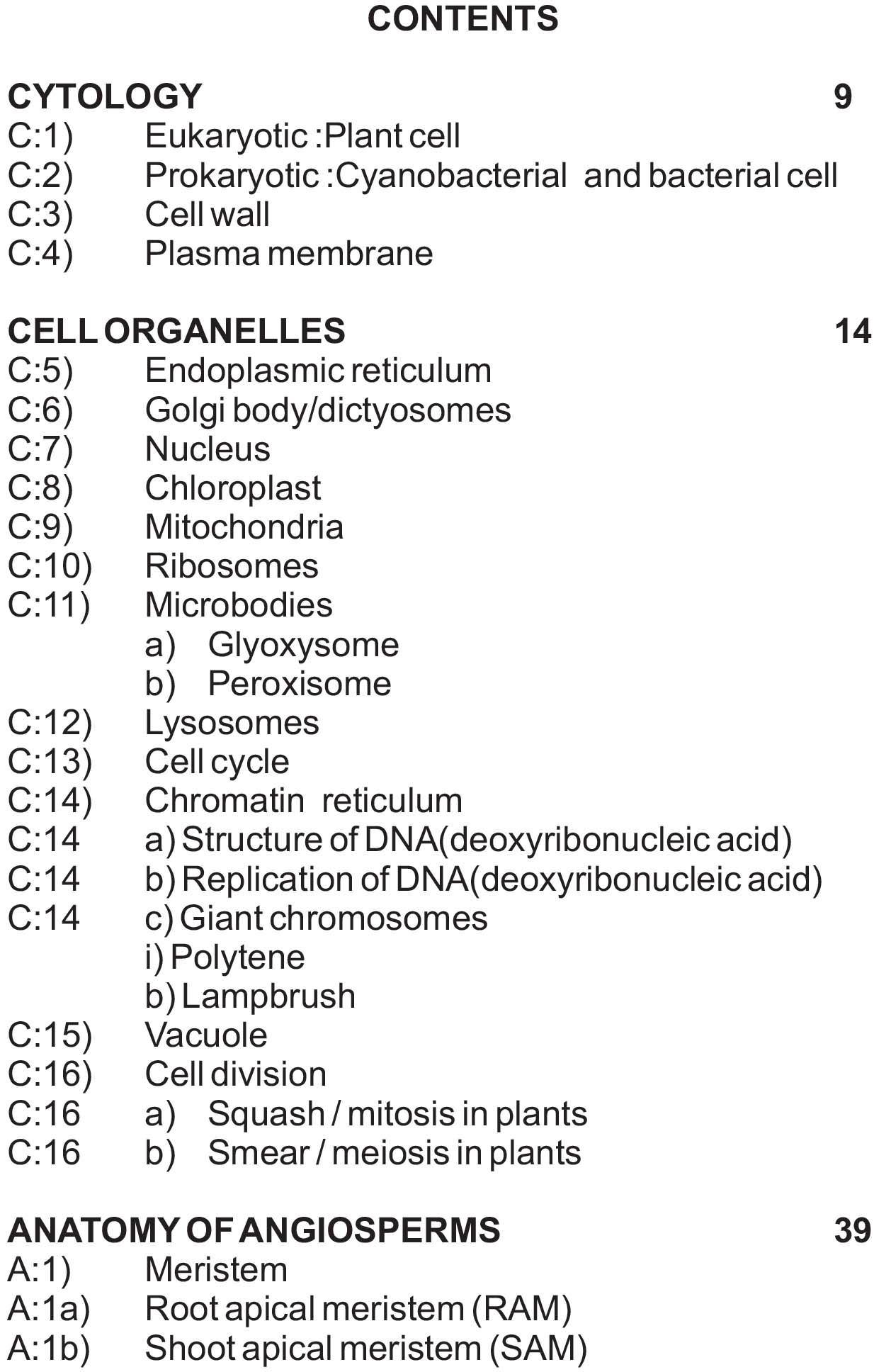Cytology, Anatomy, Embryology Of Angiosperms And Ecology With ...